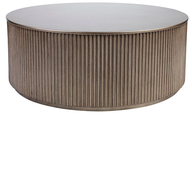 Carson Round Coffee Table – Antique Gold – manoirhomewares
